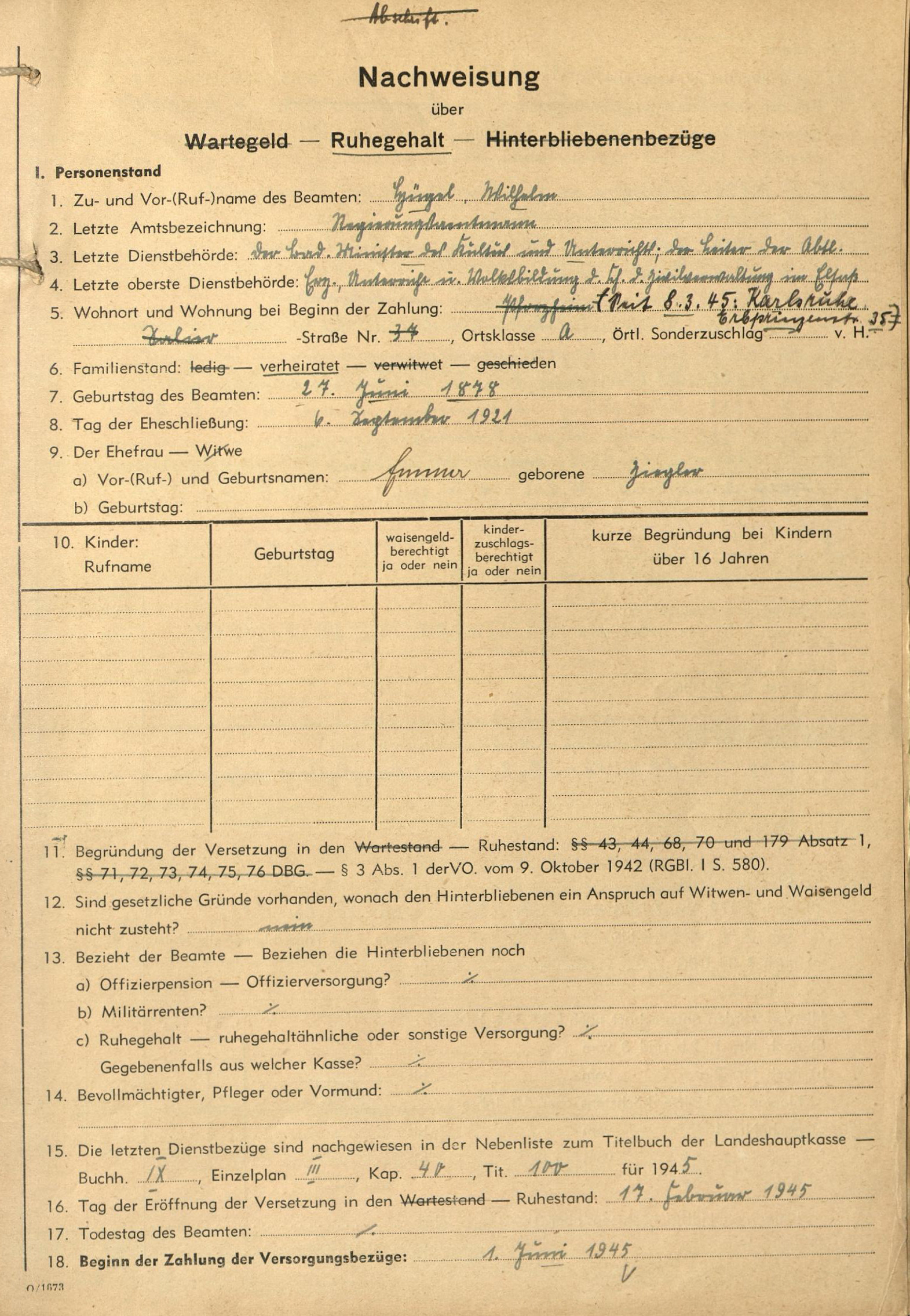 Akten geben Auskunft – Quellen zu Biografien von Verwaltungsbeamten ...